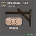 Second Life Marketplace - [[Shiprock]] Hanging Sign - Tannery